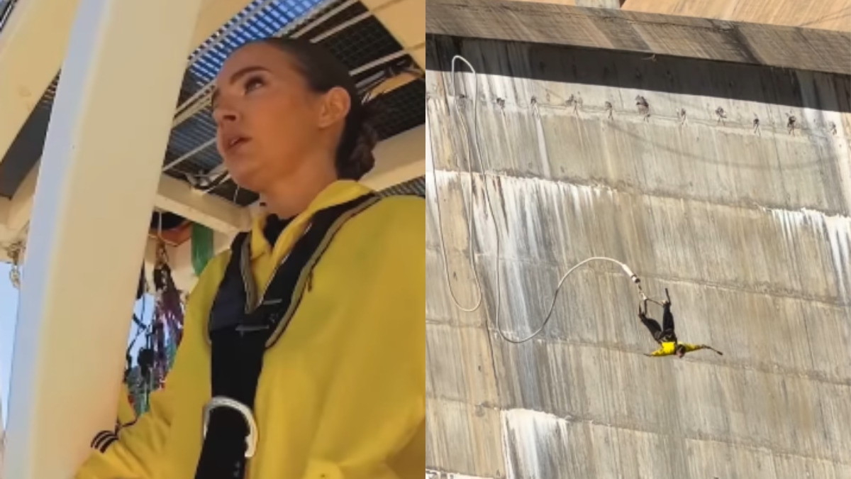 Laura Escanes se lanza al vacío desde 122 metros de altura y deja en ...