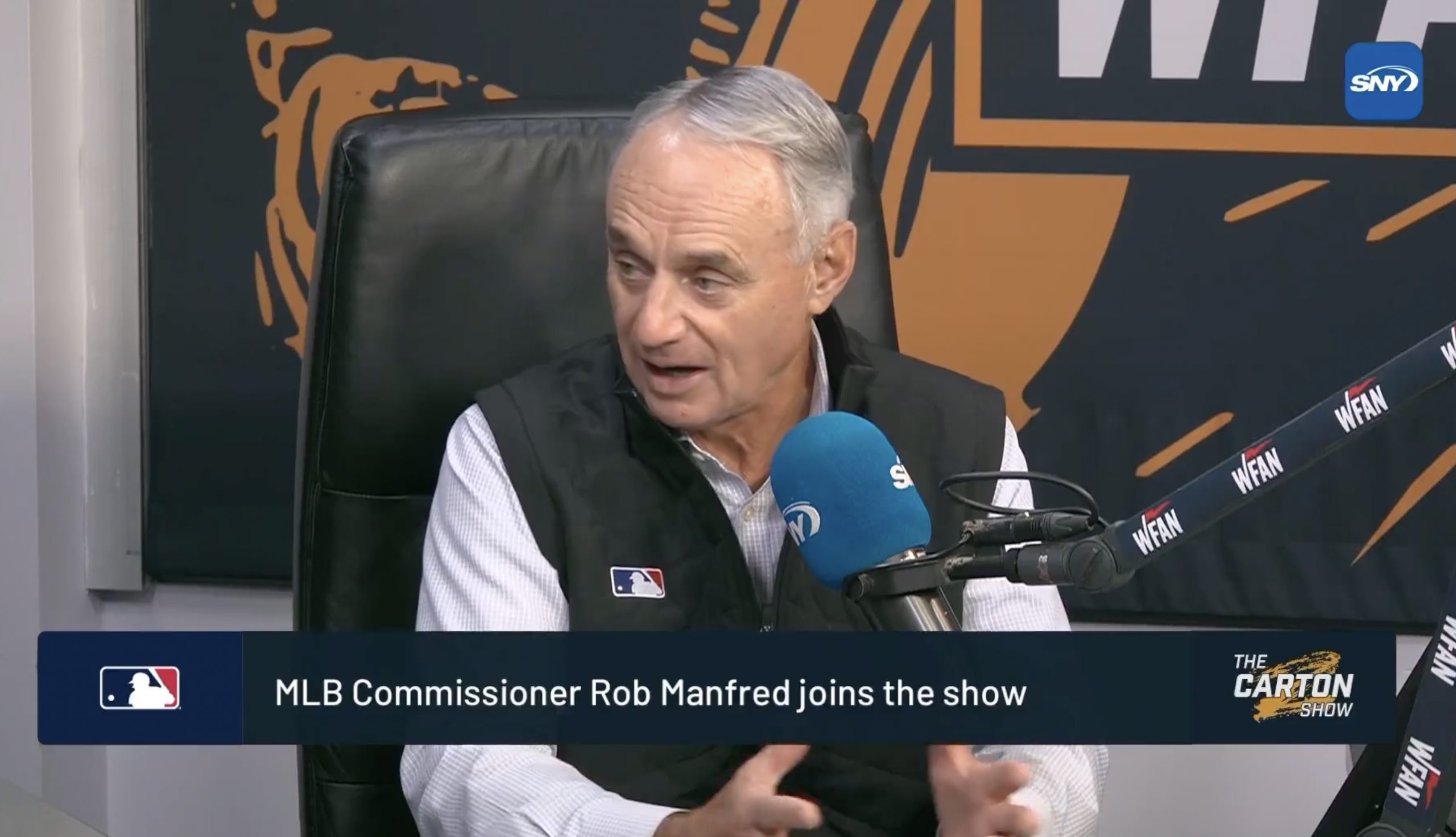 MLB commissioner calls out media