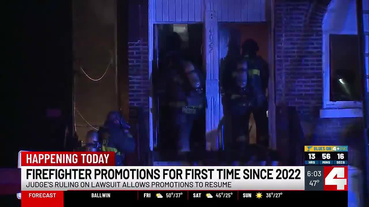 St. Louis City firefighters receive long-awaited promotion