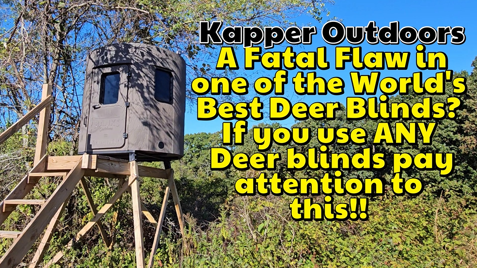 A fatal flaw with Banks deer blinds you need to know about