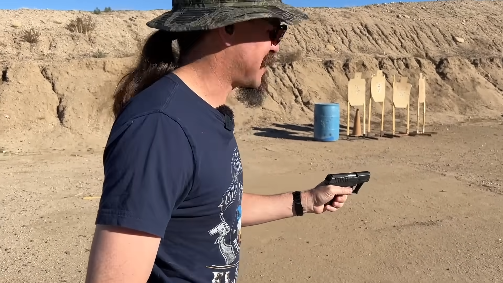 This tiny pistol with stripper clips steals the show at the range