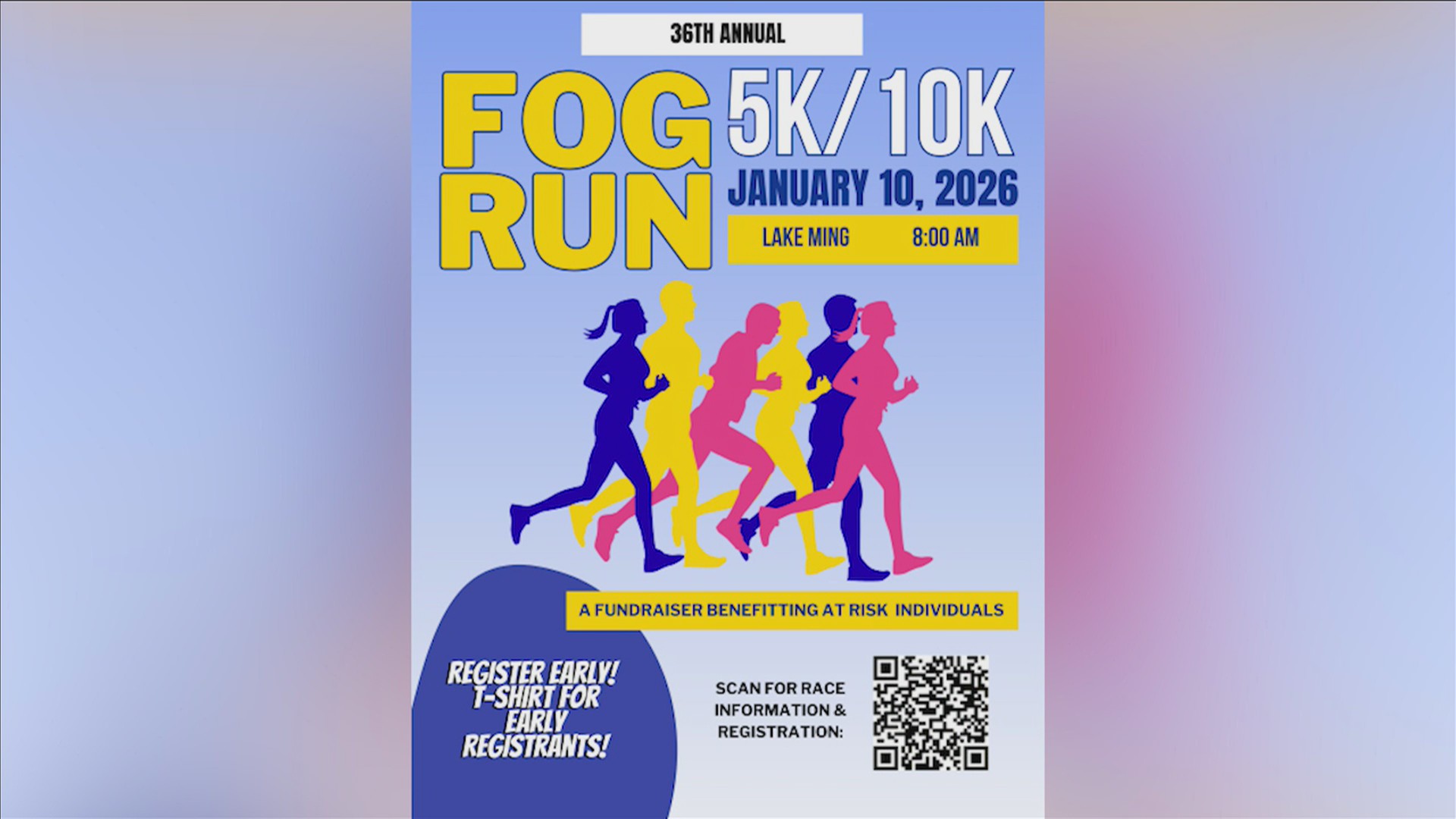 Fog run set for Saturday at Lake Ming