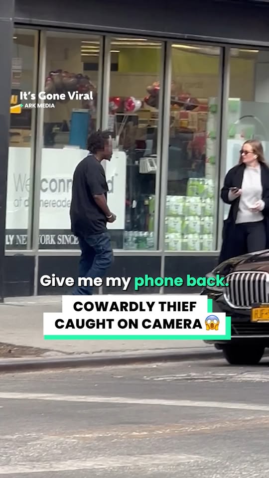 Cowardly thief caught out