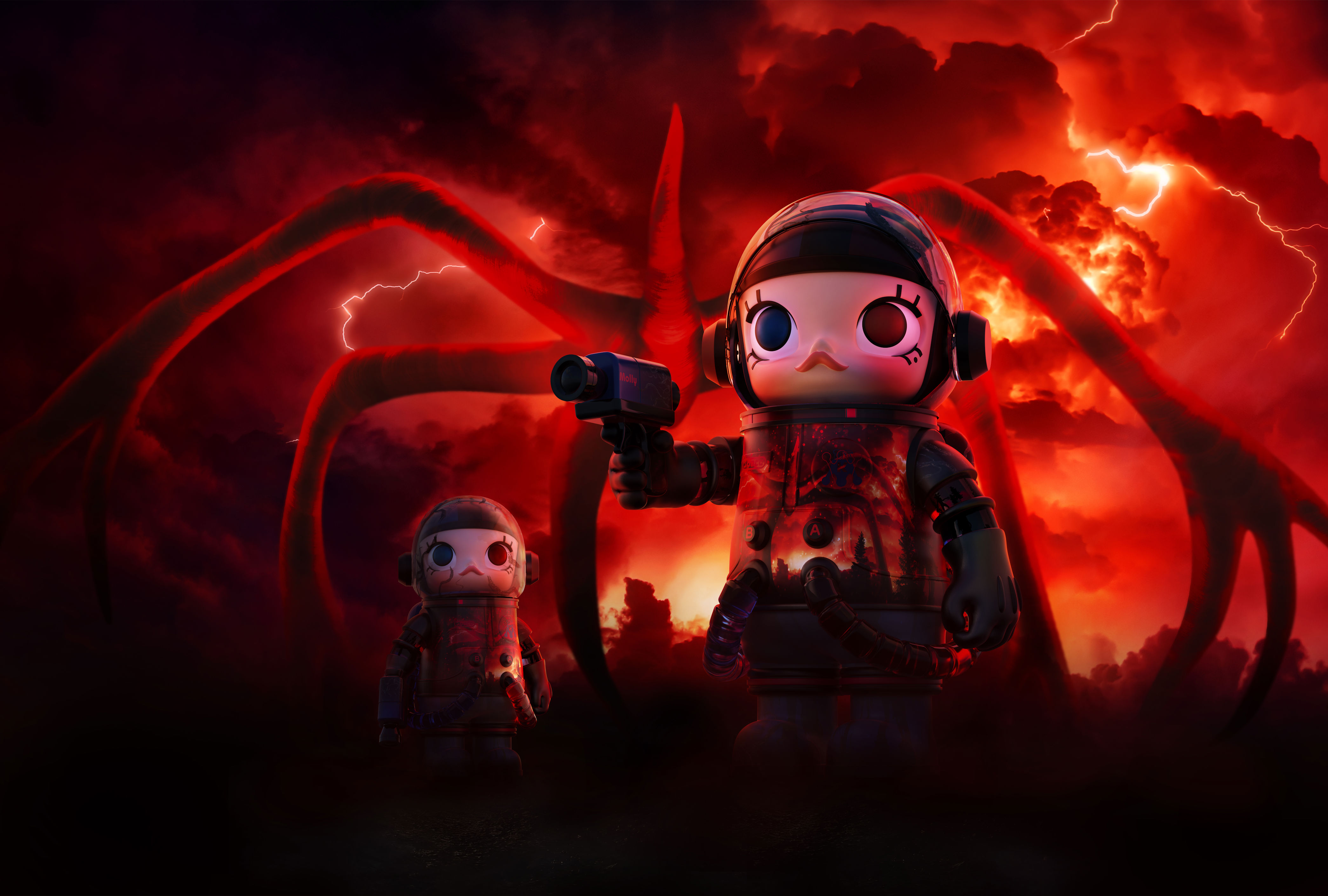 POP MART and Stranger Things visit the Upside Down