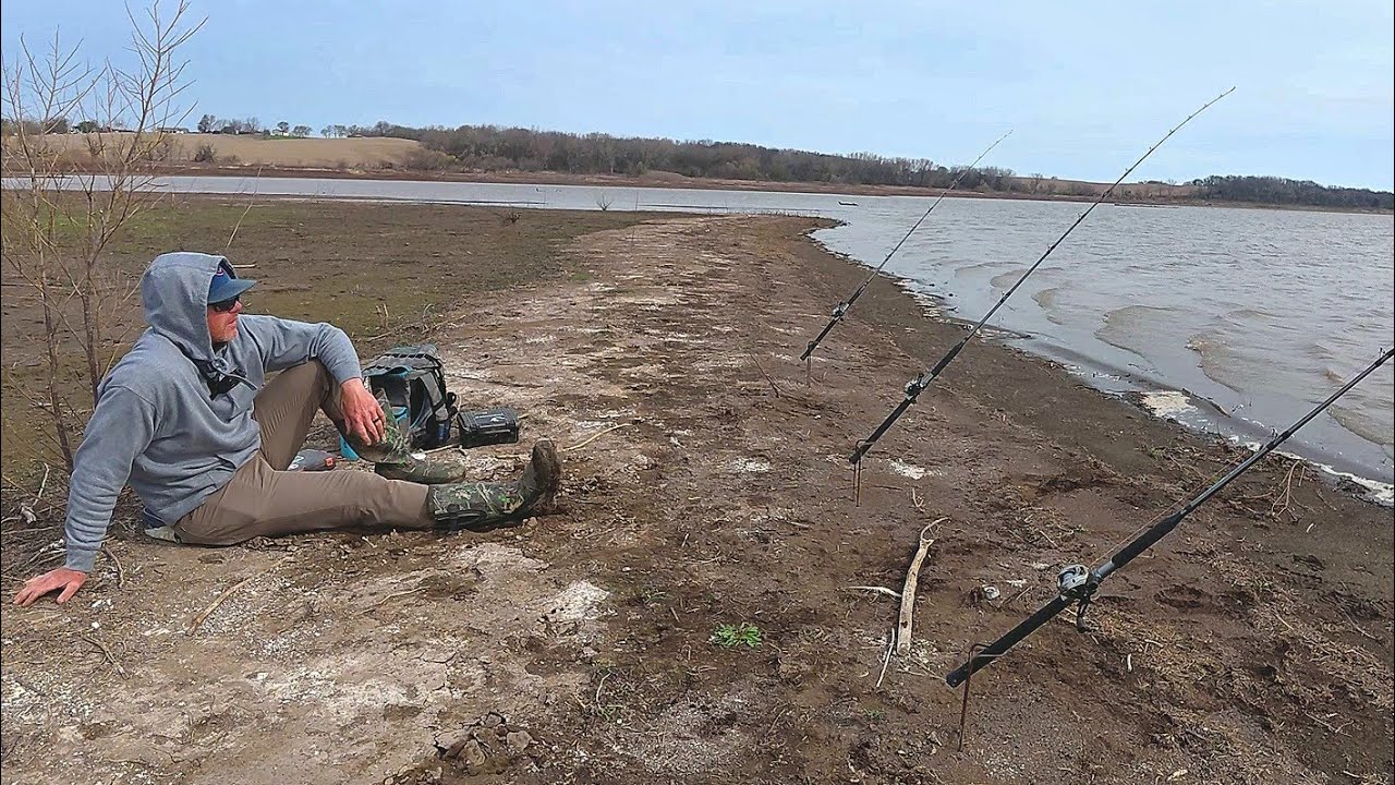 Extreme shallow spring fishing