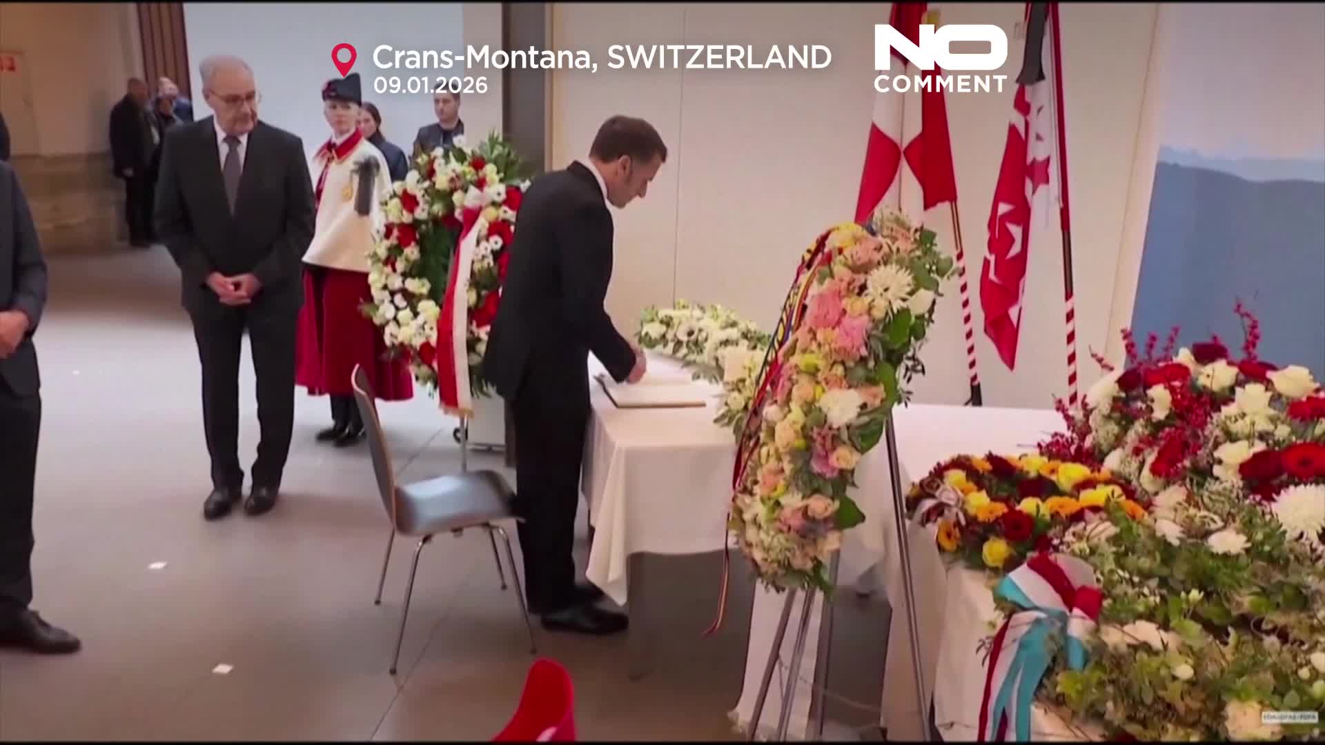 Minute of silence in Switzerland for victims of Crans-Montana fire