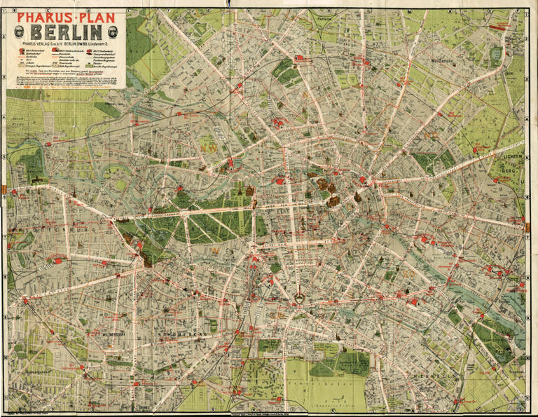 Historische Karten von Berlin zeigen den Wandel der Stadt