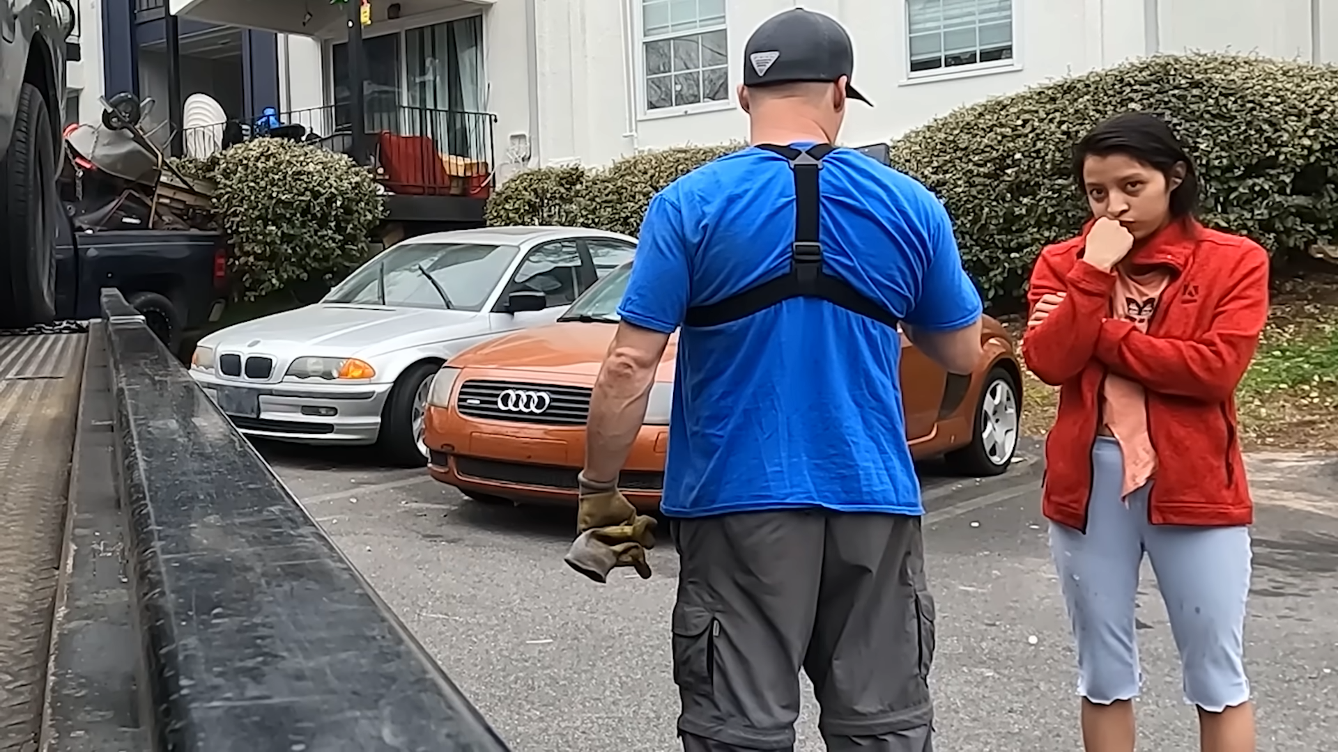 They removed the stickers - the tow truck came back anyway