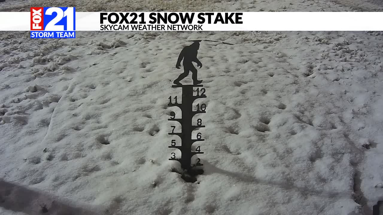FOX21 snow stake records more than a foot of snow outside station on ...