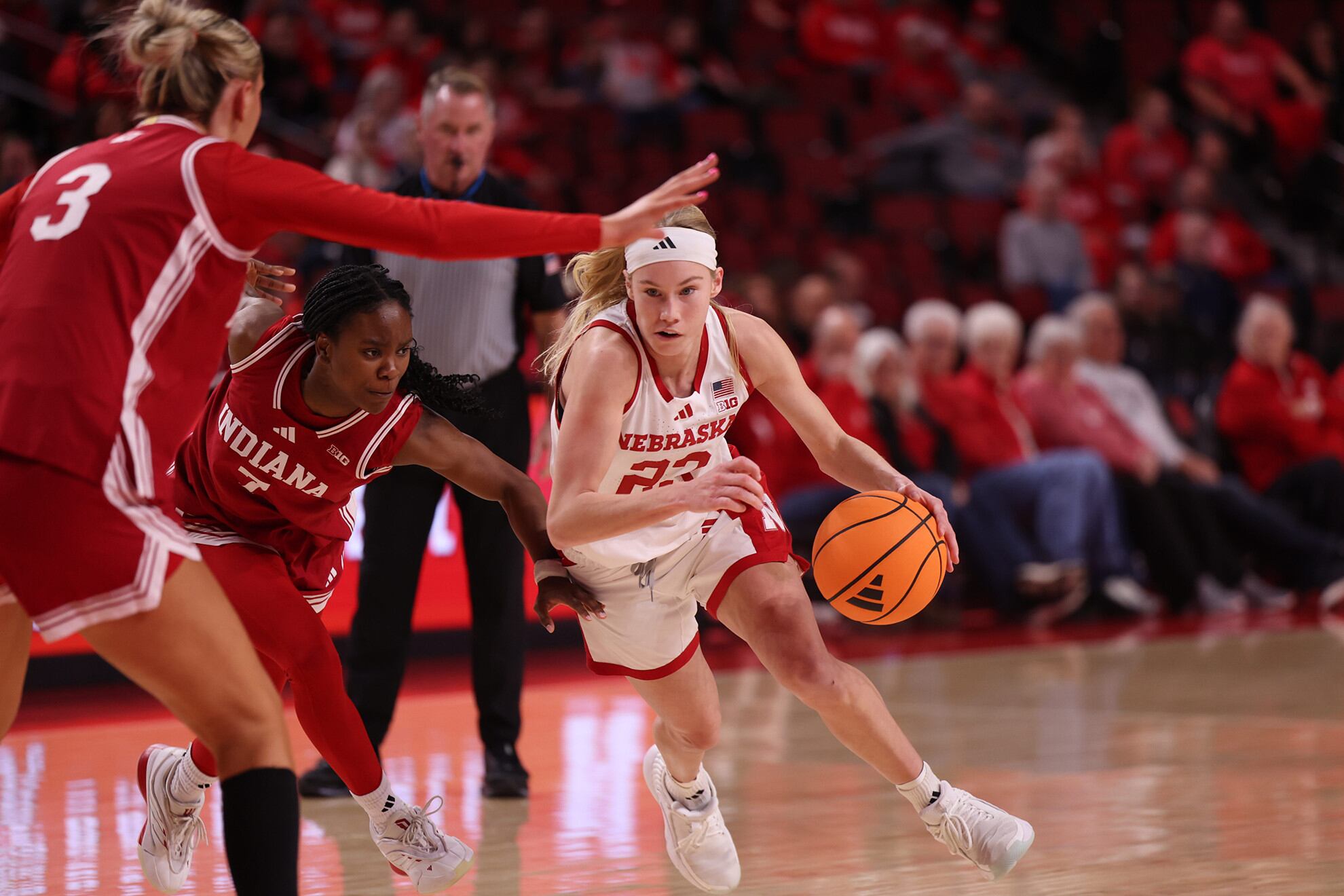 No. 25 Huskers withstand late push to beat Indiana