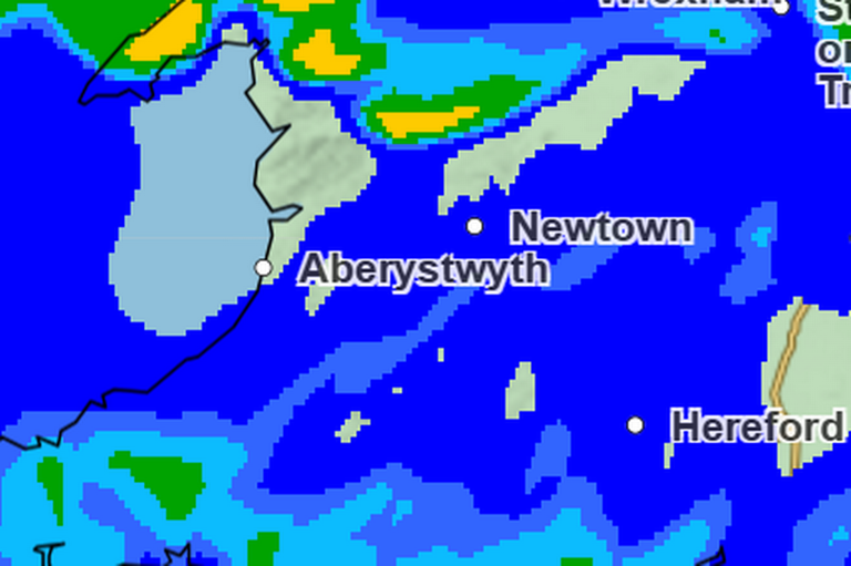Weather maps show where snow will fall in Wales this weekend as warning ...