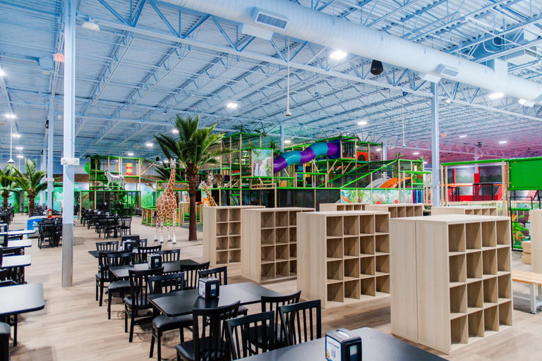 Giant, 'tropical-themed' indoor playground dubbed 'Lava Island' opening ...