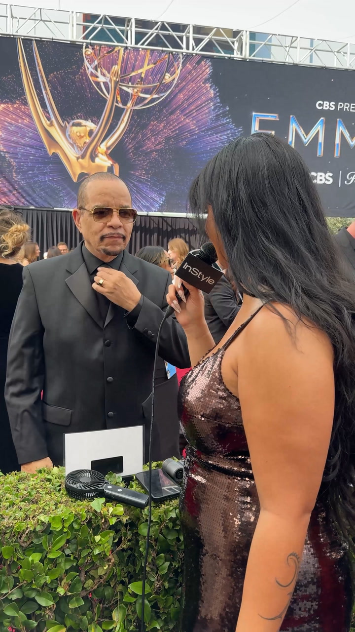 Ice-T and Drew Afualo riff on the Emmys red carpet