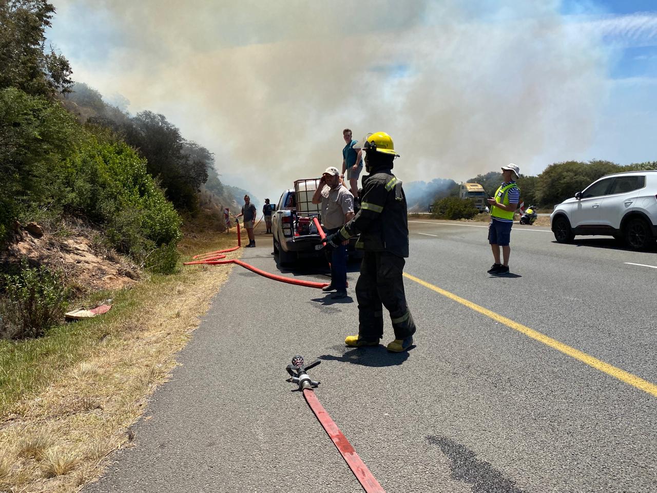 Strong winds fanning WC fires
