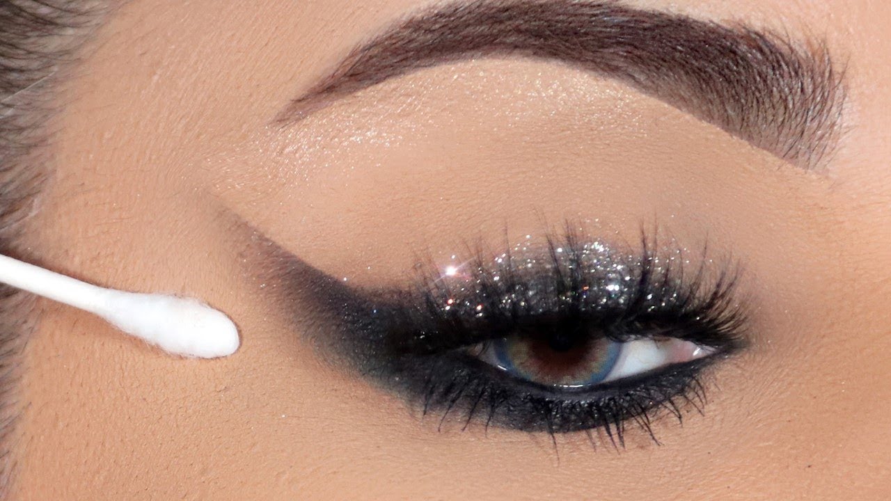 Quick glitter reverse smokey eye – your new fave