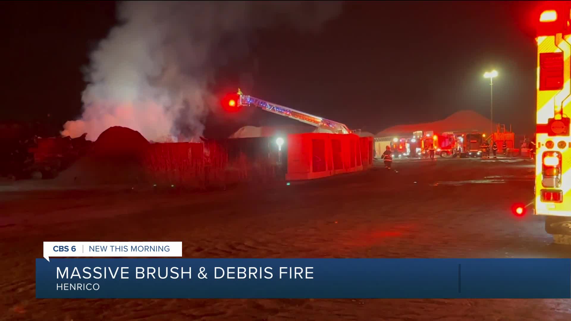 Henrico firefighters battle fire at Gillies Creek Recycling facility