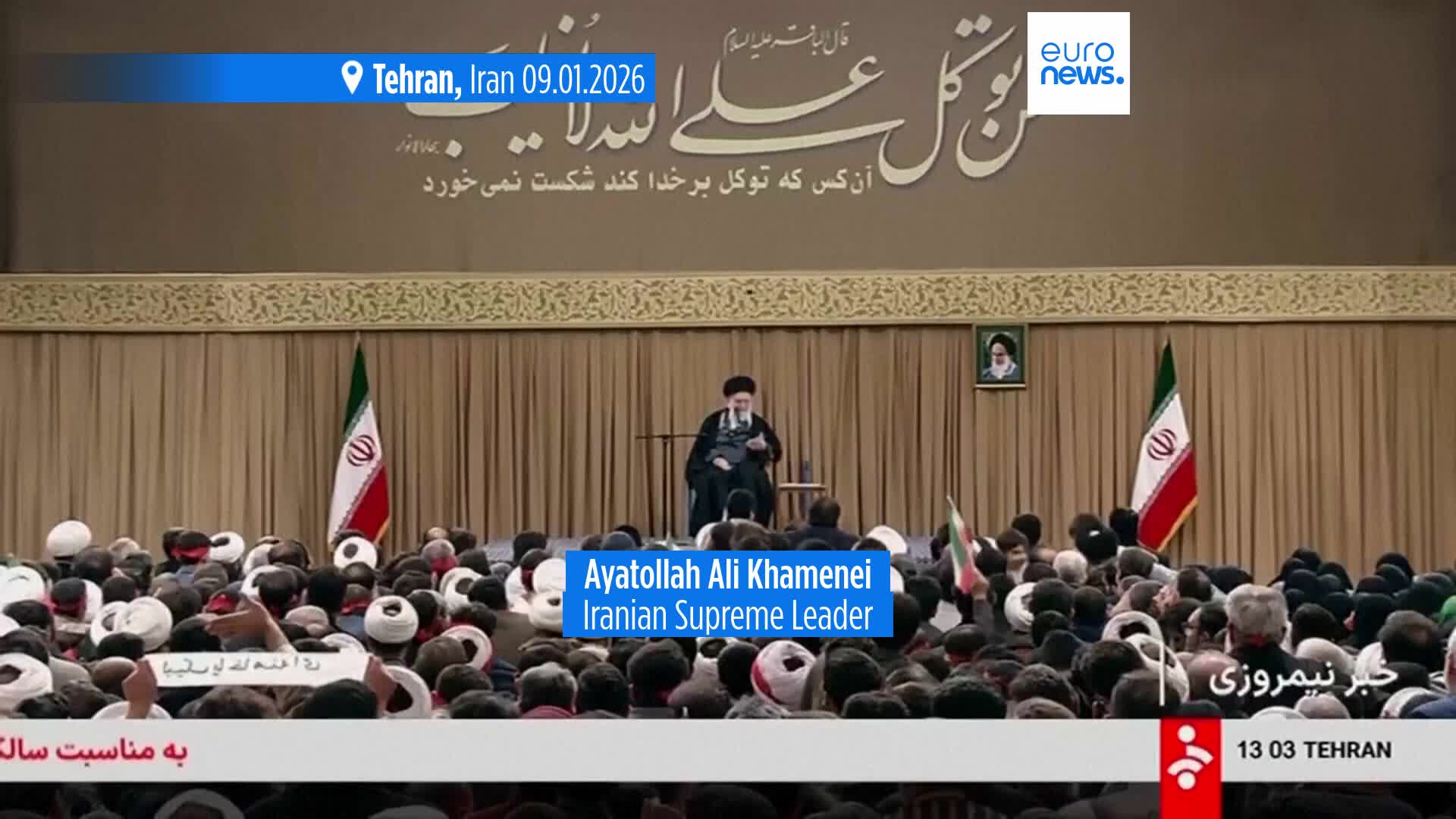 Iran's Khamenei accuses protesters of pleasing Trump amid ongoing unrest