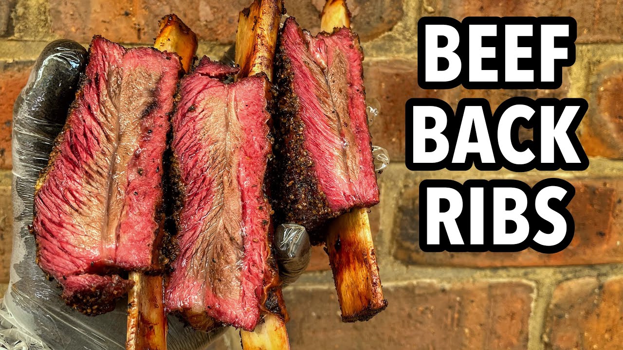 Smoking beef ribs low and slow until they fall off the bone