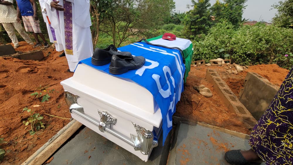 Photos: Tears as slain FRSC officer, daughter buried in Osun