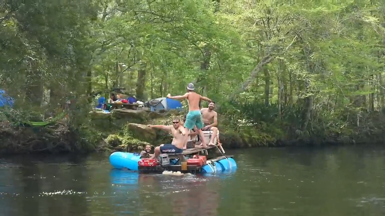A water accident nearly took four lives