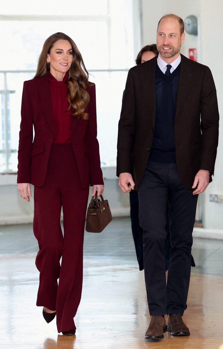 Kate Middleton makes her first 2026 appearance in a burgundy suit – and ...