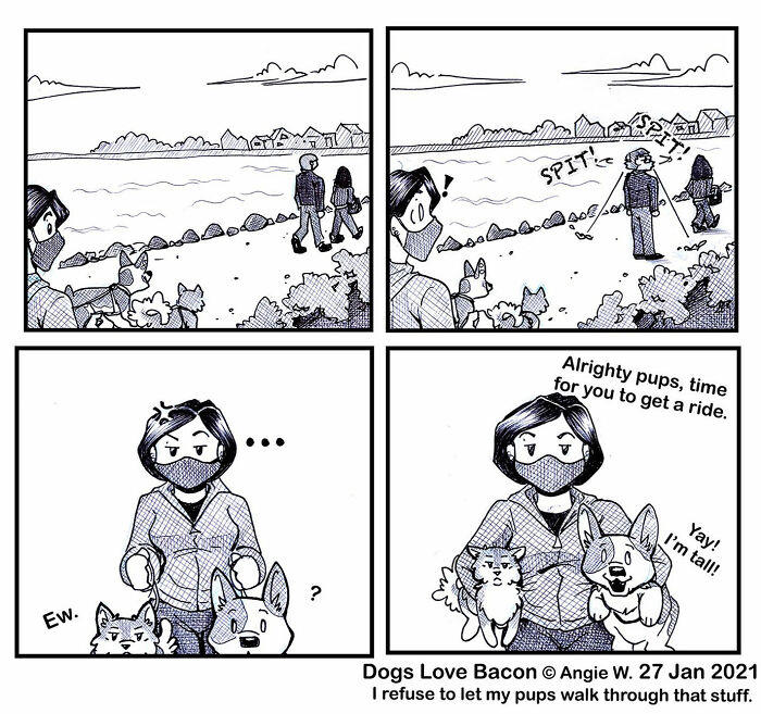 Rescue Tales: 19 relatable comics about life with two adopted dogs