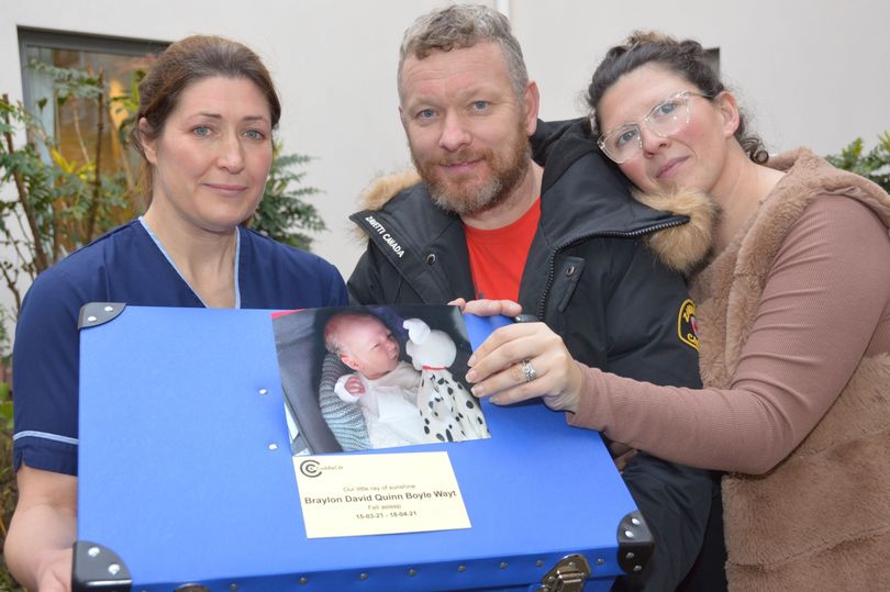 Carluke couple donate cuddle cot to Wishaw A&E unit in memory of their son