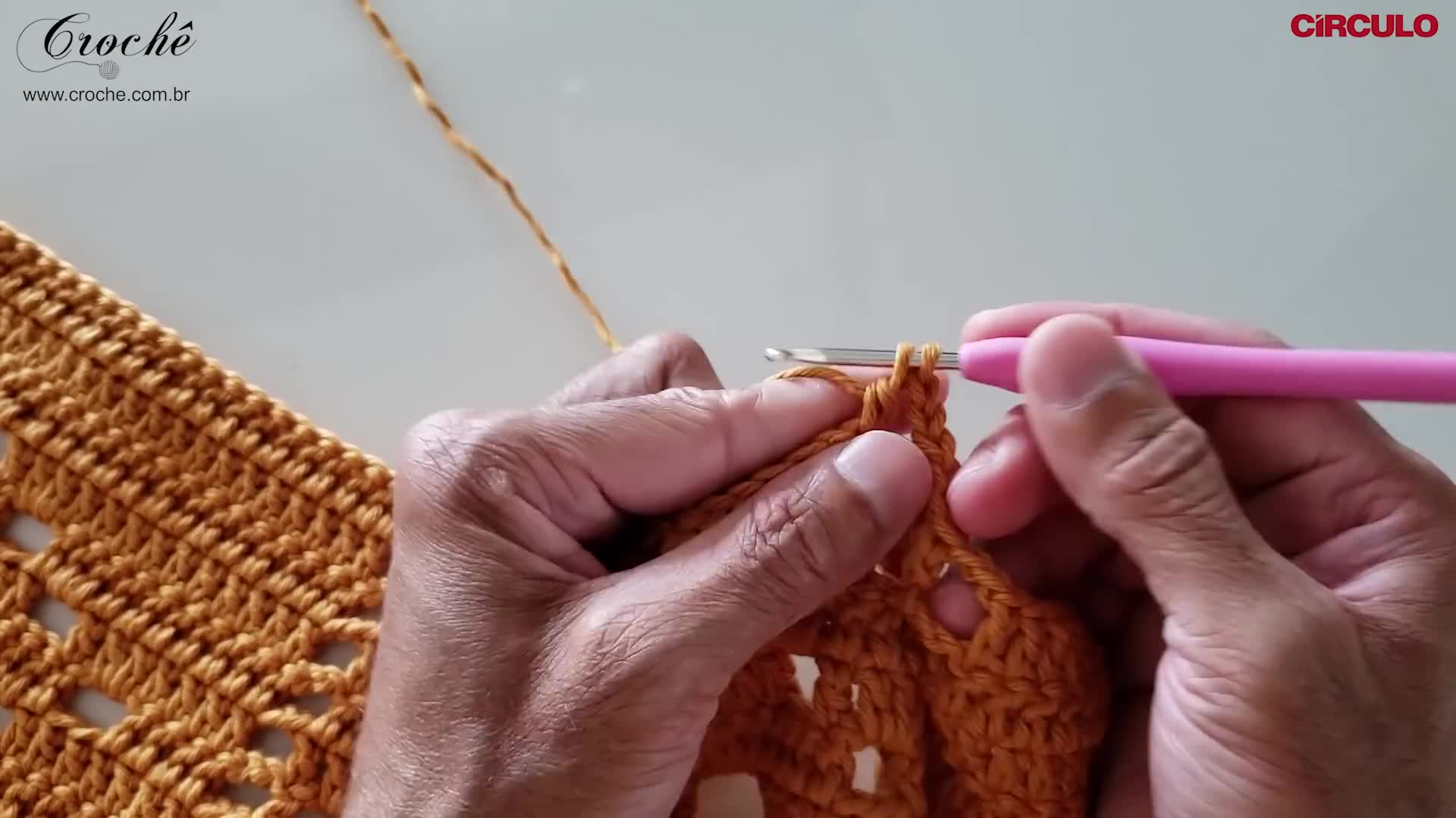 Tapete de crochê com aumento de pontos | Passo a passo e gráfico 3/3