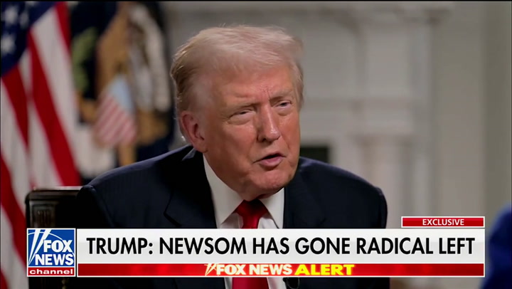 Newsom fact-checks ‘senile’ Trump’s rage post