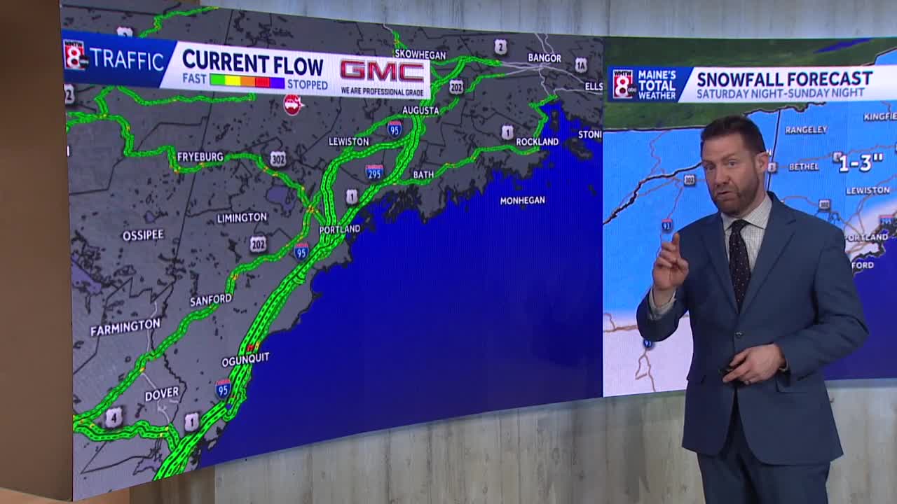 Crashes on Maine roads impact traffic amid black ice conditions