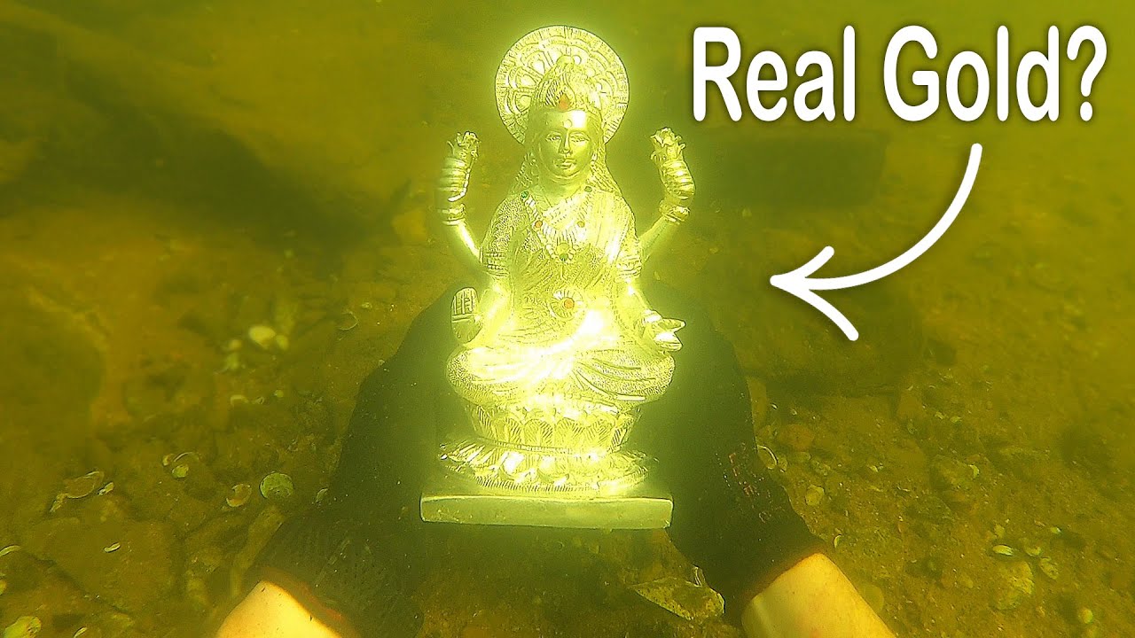 This drained river hid a rare statue
