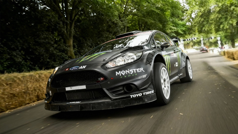 RX43 in action on the hill climb