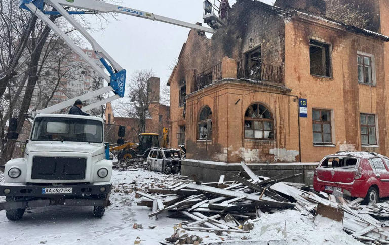 Russian massive attack on Kyiv kills civilians and destroys residential ...