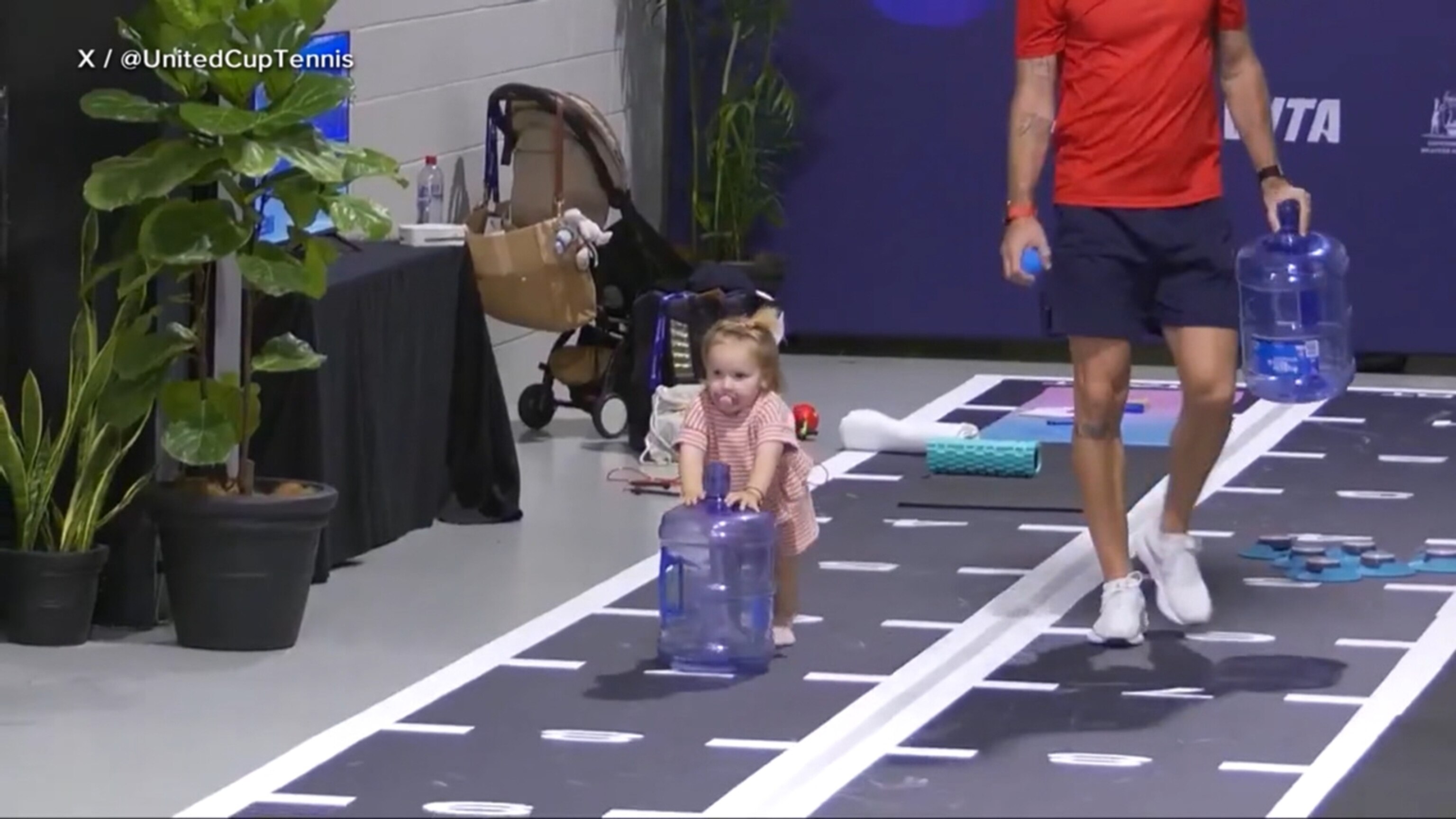 Tennis star Belinda Bencic keeps fitness training in the family