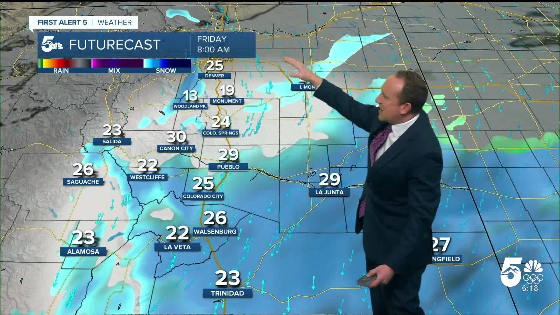 Record breaking snowfall hits southern Colorado