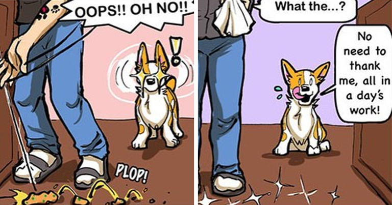 Rescue Tales: 19 relatable comics about life with two adopted dogs