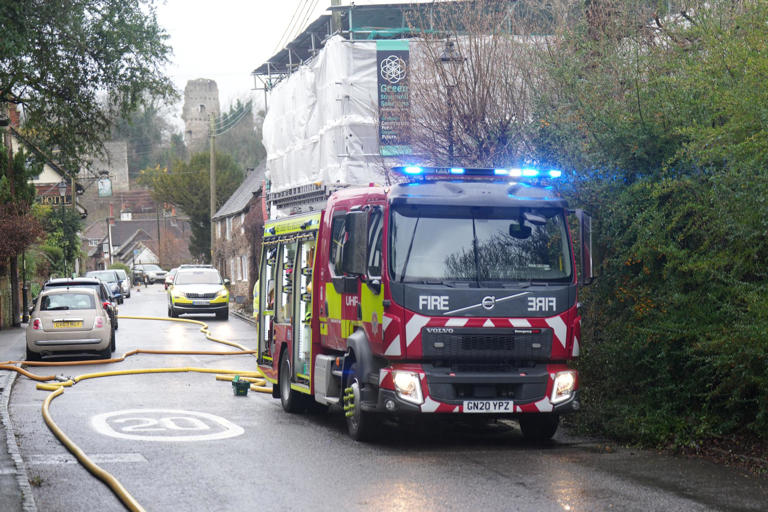 Flooding incident caused closure of West Sussex village