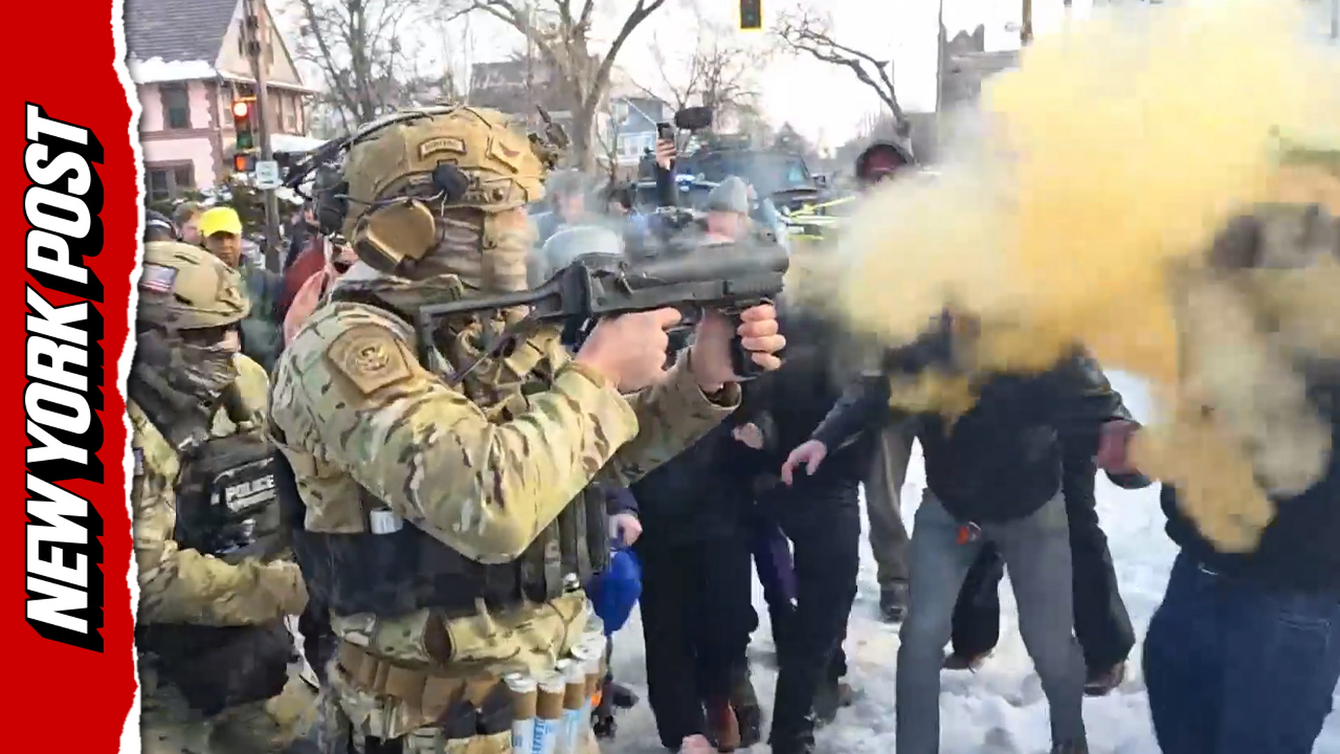 Tear gas fired as anti-ICE protests erupt in Minnesota after fatal shooting