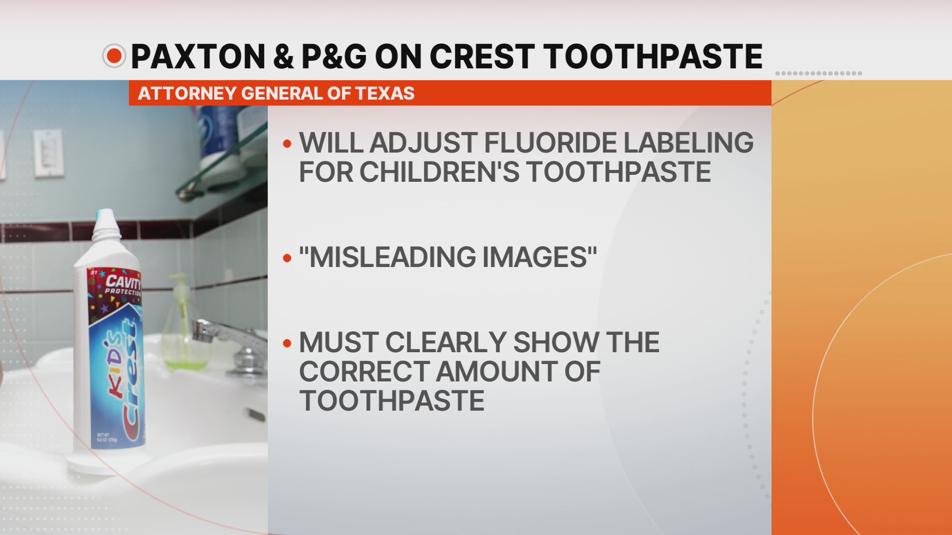 Texas AG: Crest toothpaste ads to be more accurate
