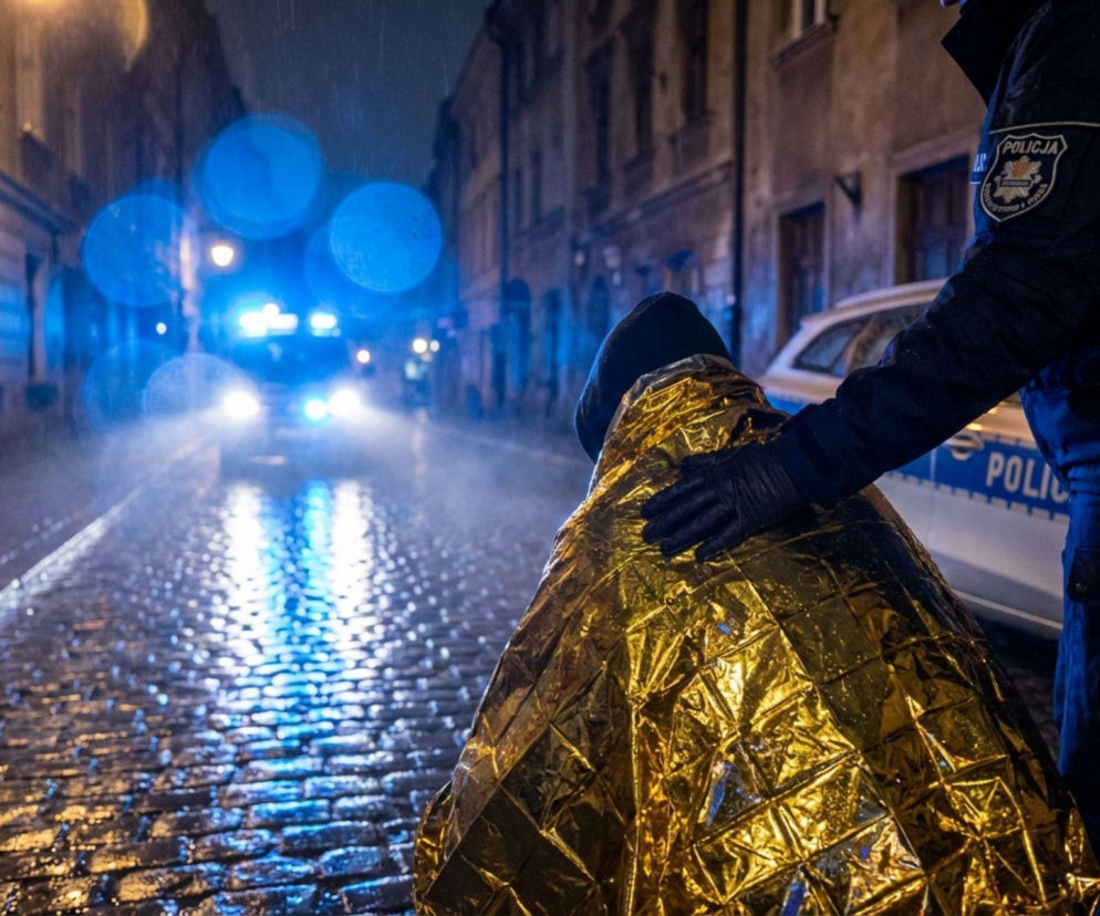 Udar za kierownicą w Żurominie. Policjanci uratowali życie 58-latka