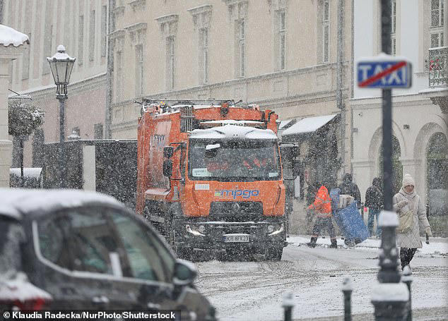 Frozen Europe grinds to a halt: Chaos in Germany as -20C blizzards halt ...