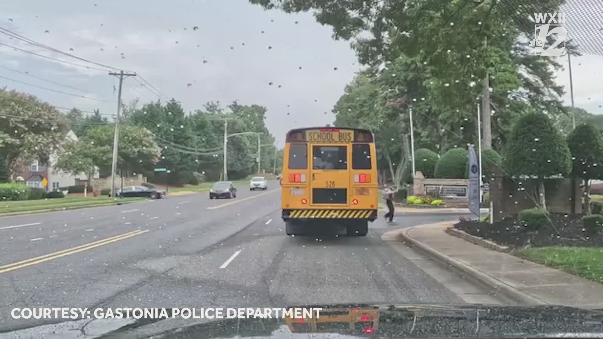 Bus stop violation from Gastonia Police Department