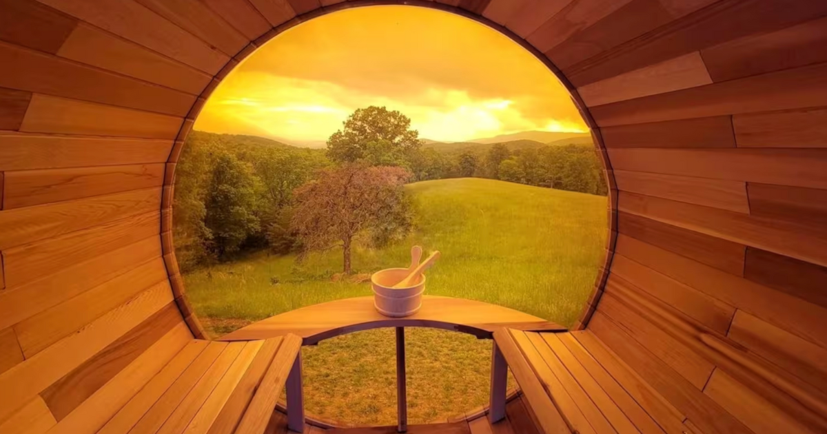 The Coziest Cabin in West Virginia? This Airbnb's Cedar-Barrel Sauna ...