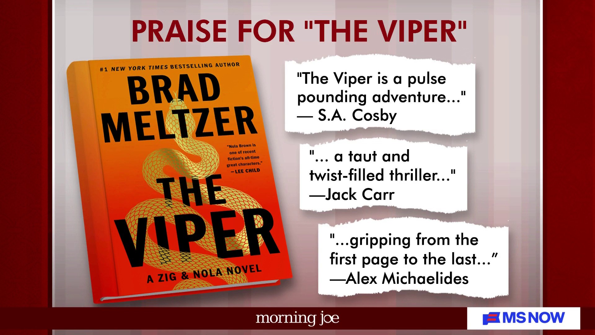 Bestselling author Brad Meltzer releases 'The Viper'