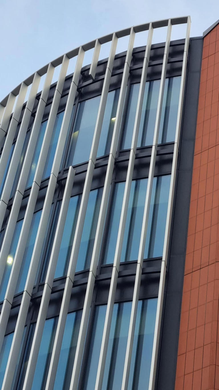 Repairs begin at Blackpool DWP office after metal cladding plunged from ...