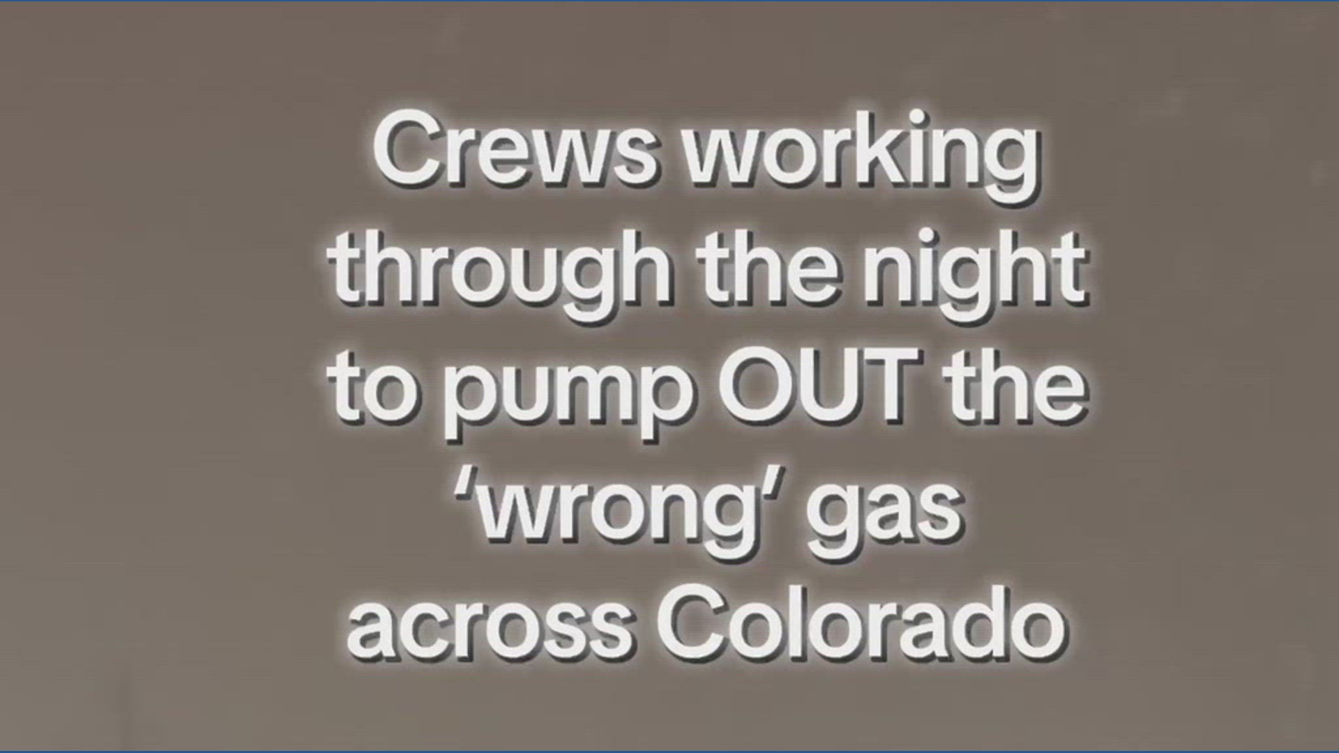 Crews work to clean contaminated gas at multiple stations across the ...