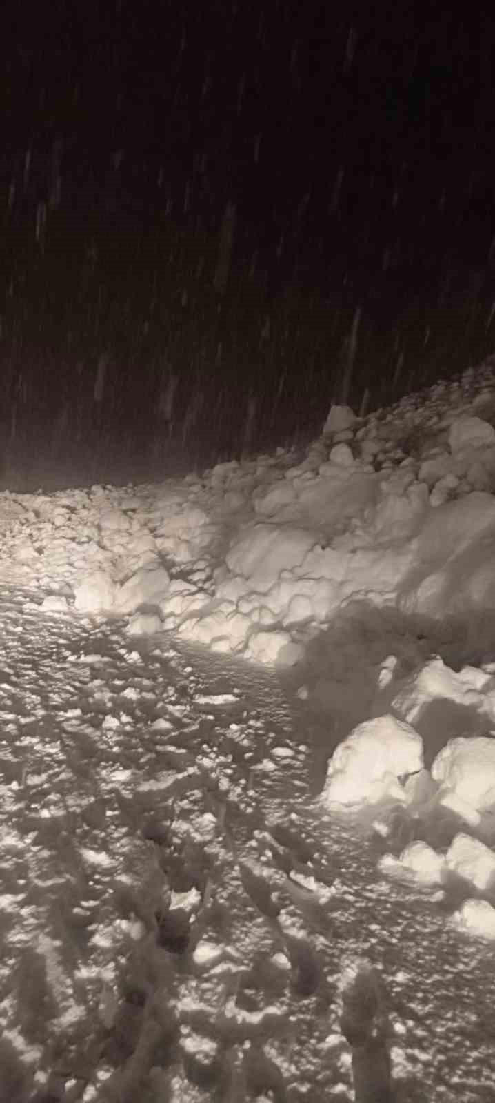 Hakkari’de çığ düştü: Çok sayıda araç yolda mahsur kaldı