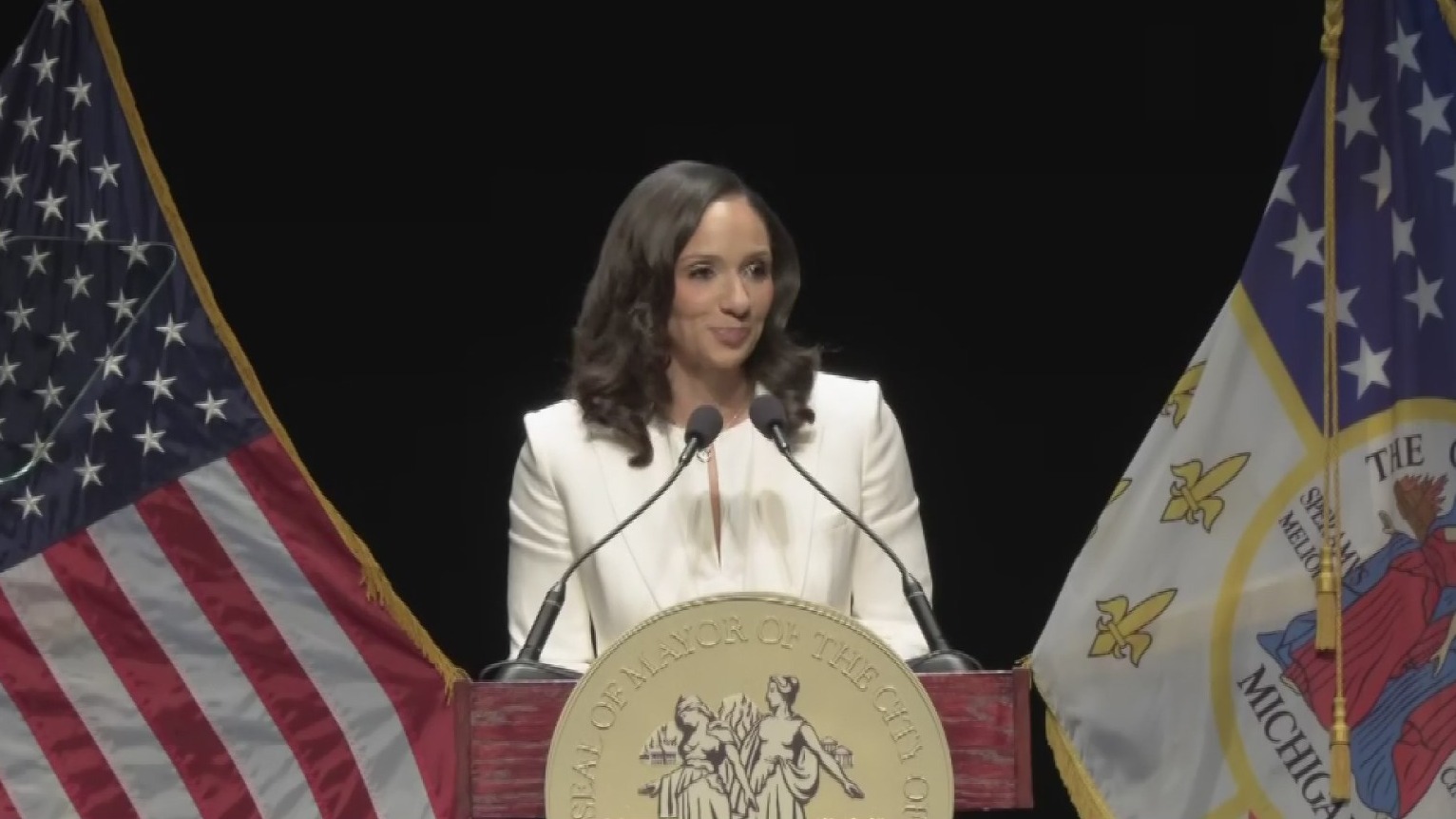 Detroit Mayor Mary Sheffield's public investiture