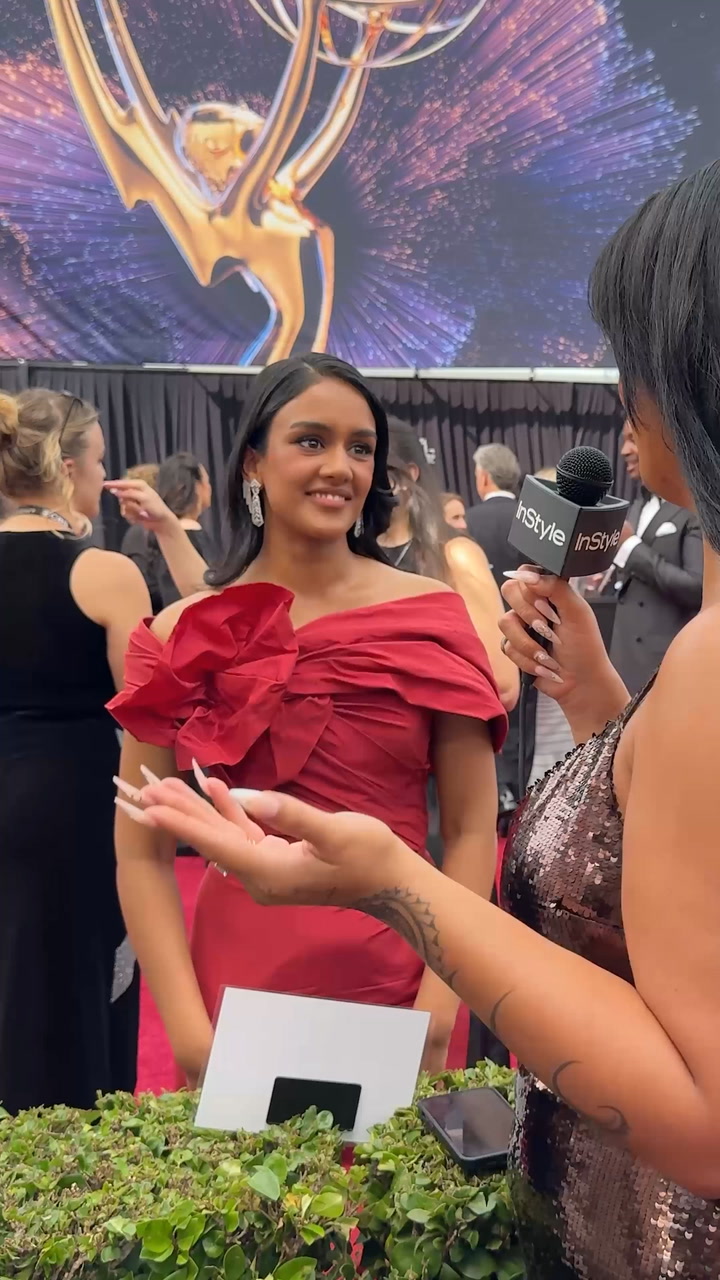 'The Pitt' star Shabana Azeez on the Emmys red carpet looks and fits