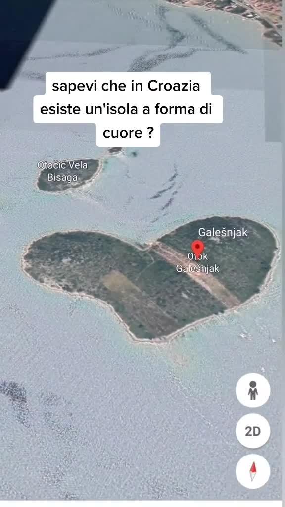 Sapevi che in Croazia esiste un'isola a forma di cuore? #croatia #go